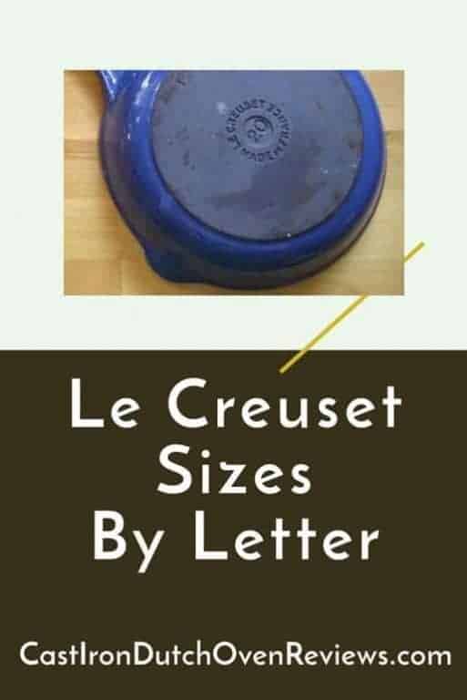 Le Creuset Sizes By Letter - OvenSpot
