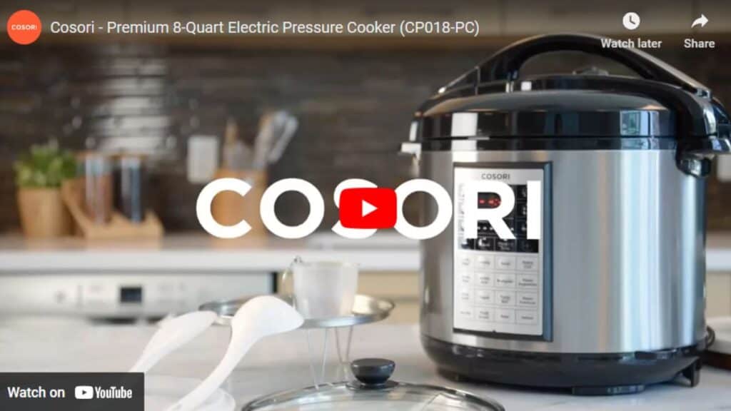 COSORI 8 Qt Premium 8-in-1 Programmable Multi-Cooker 2025