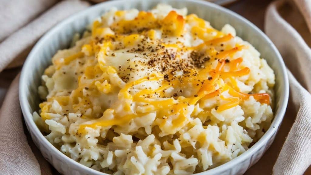Cheesy Rice: Easy Delicious Rice Cooker Comfort Food