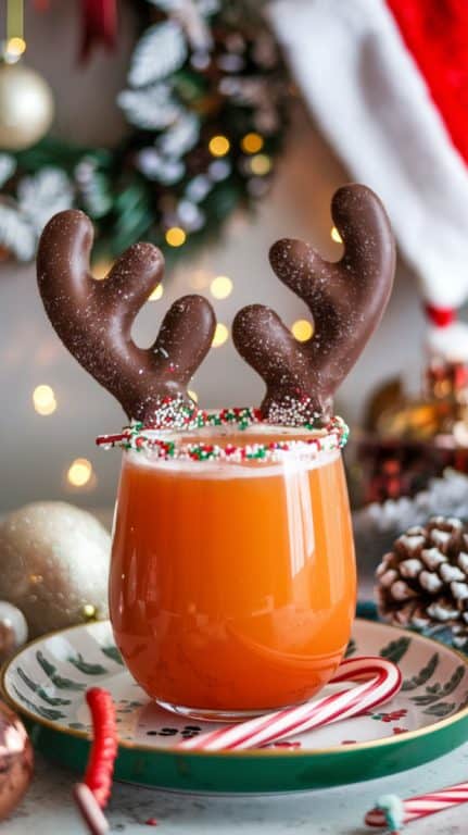 Tipsy Rudolph Spritzer Recipe - Perfect Holiday Drink