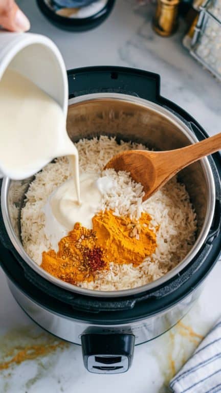 Savory Coconut Curry Rice in a Rice Cooker - OvenSpot