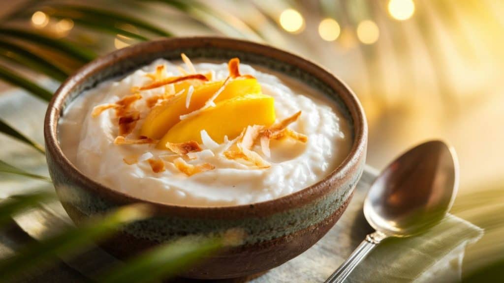 Delicious Coconut Rice Pudding Made in a Rice Cooker